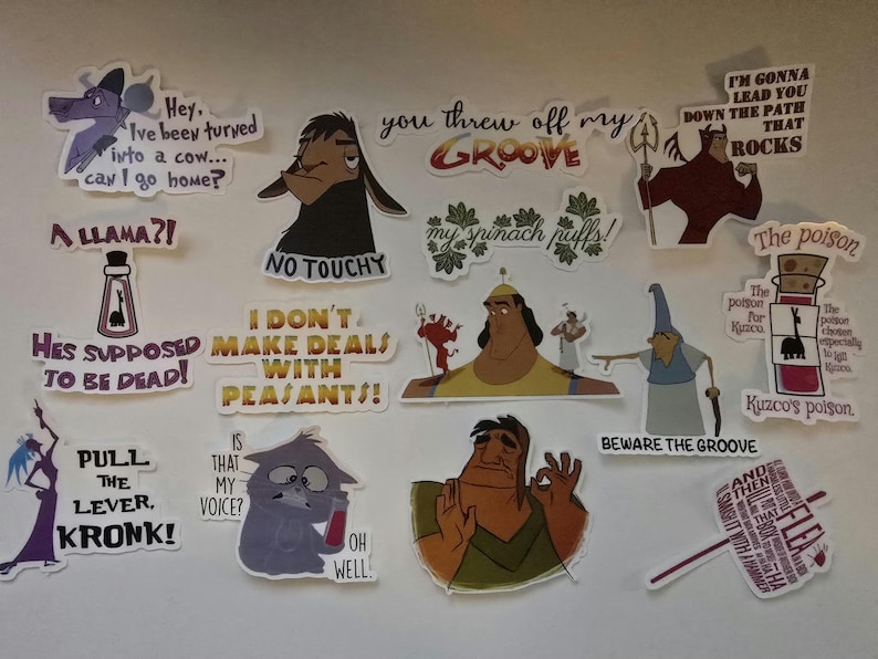 Emperor's New Groove Inspired Sticker Pack - Etsy