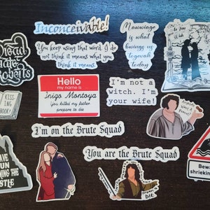 Princess Bride Inspired Sticker Set - Etsy