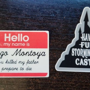 Princess Bride Inspired Sticker Set - Etsy