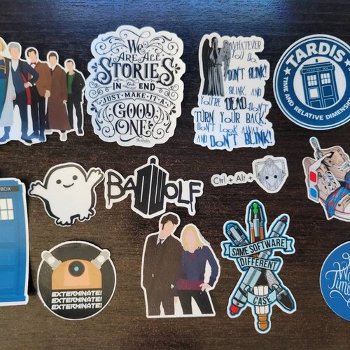 Dr. Who Inspired Sticker Set 1 - Etsy
