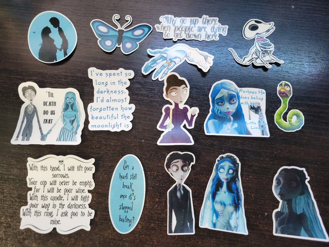 Corpse Bride Inspired Sticker Set - Etsy