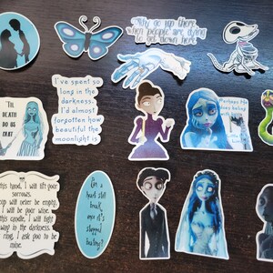 Corpse Bride Inspired Sticker Set - Etsy