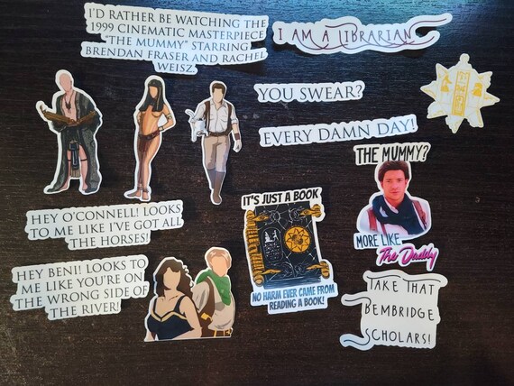 The Mummy 1999 Inspired Sticker Pack Water Resistant - Etsy