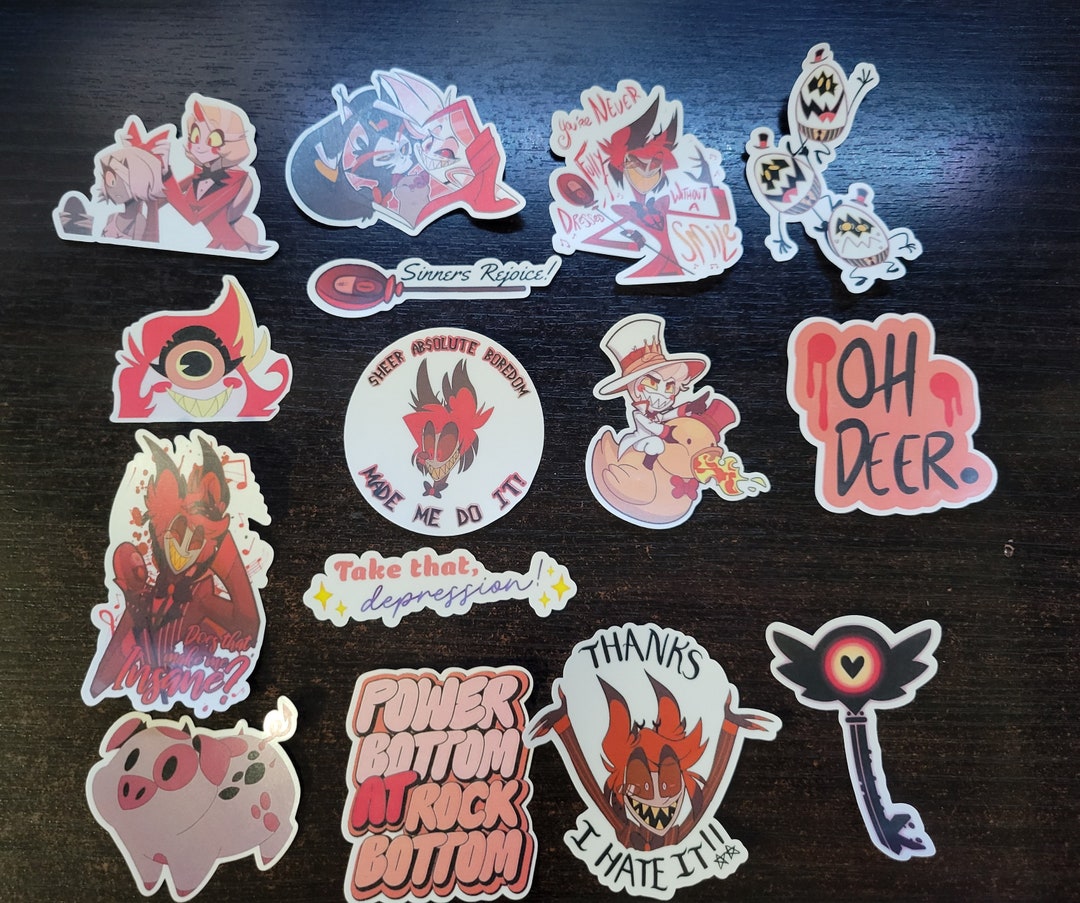 Hazbin Hotel Inspired Sticker Pack - Etsy