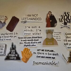 Princess Bride Inspired Sticker Set - Etsy