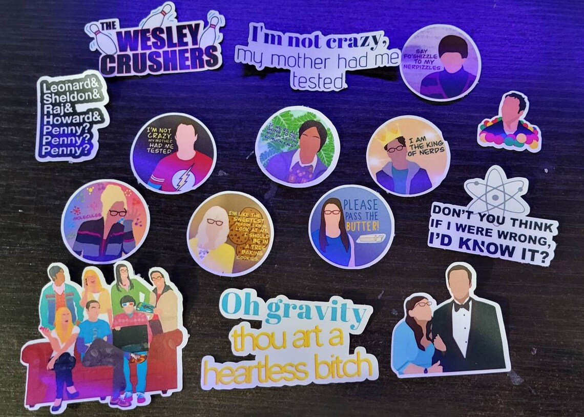 The Big Bang Theory Inspired Sticker Set - Etsy