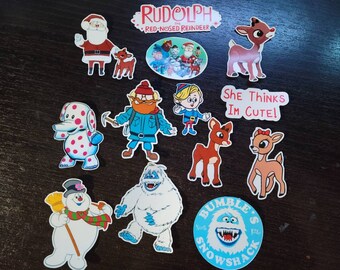 Paper & Party Supplies Paper Stickers Christmas Decal Rudolph the Red ...