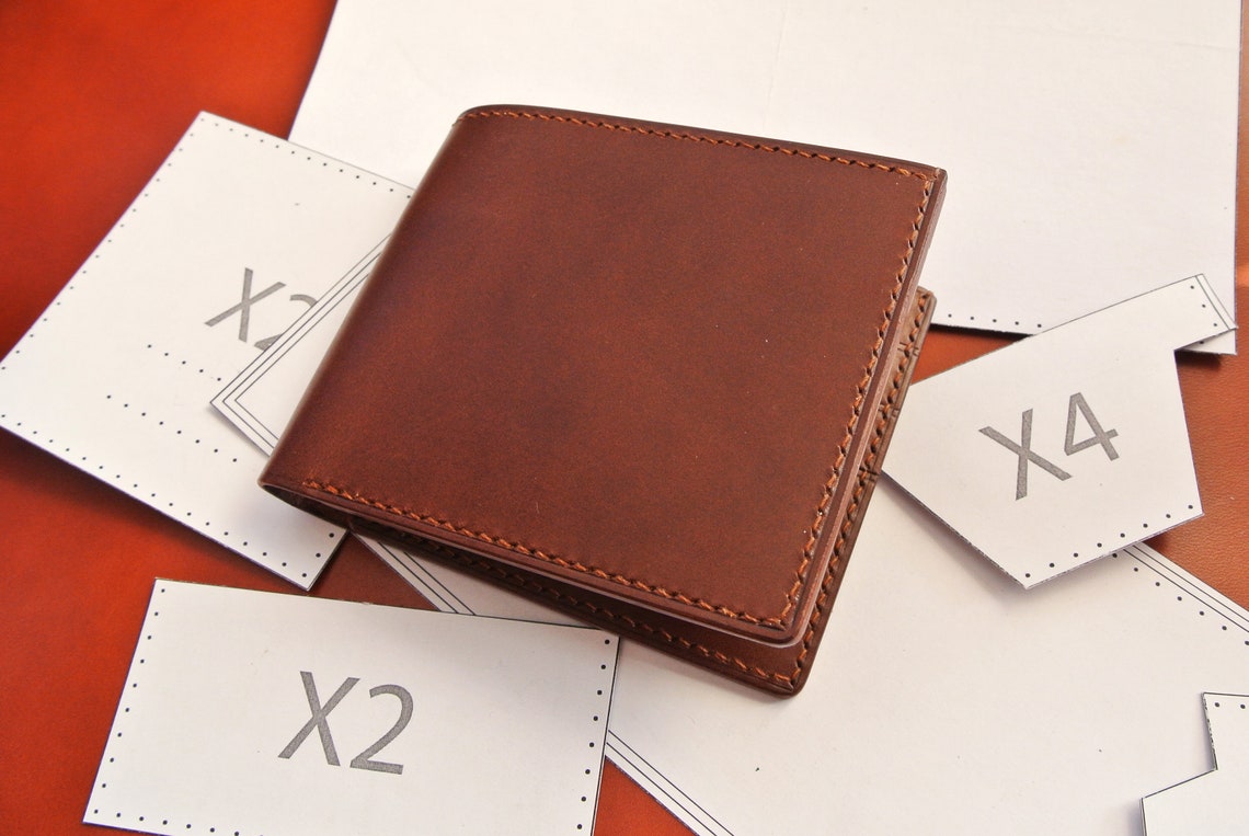 Bifold wallet pattern PDF Leather wallet pattern PDF Handmade | Etsy