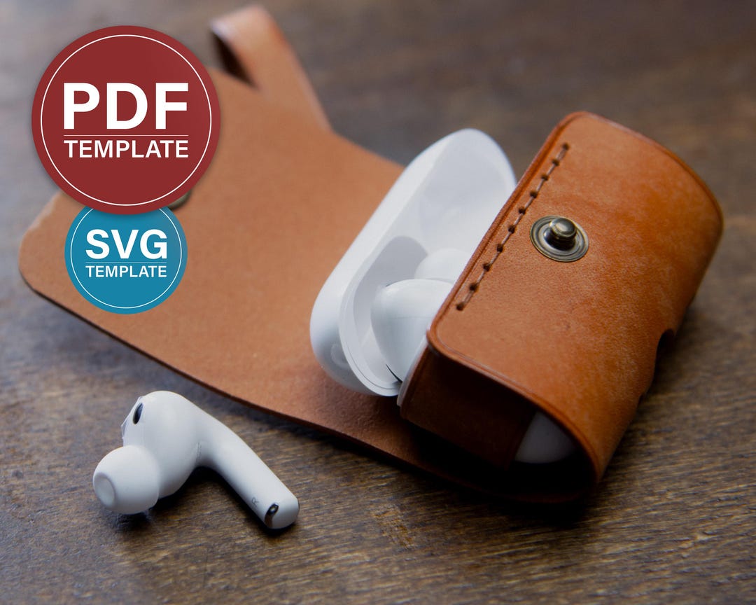 Airpods Pro 3 Leather Case PDF Pattern, Apple Earphone Holder SVG ...