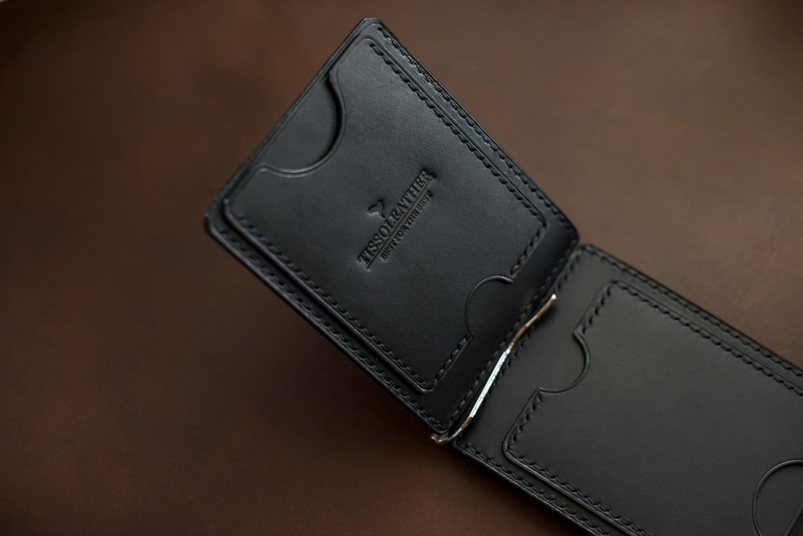 Leather Money Clip PDF Pattern: Flap Wallet SVG Template + Video ...