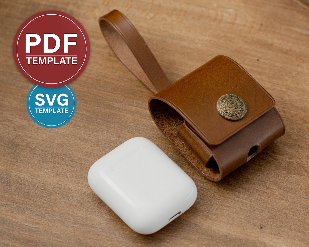 Airpods 2 Case Leather Pattern PDF Airpods Case Leather Template PDF ...