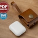 Airpods 2 Case Leather Pattern PDF Airpods Case Leather Template PDF ...