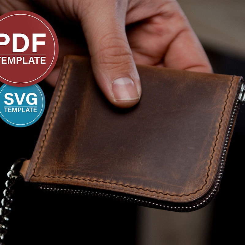 Wallet With Chain Pattern - Etsy