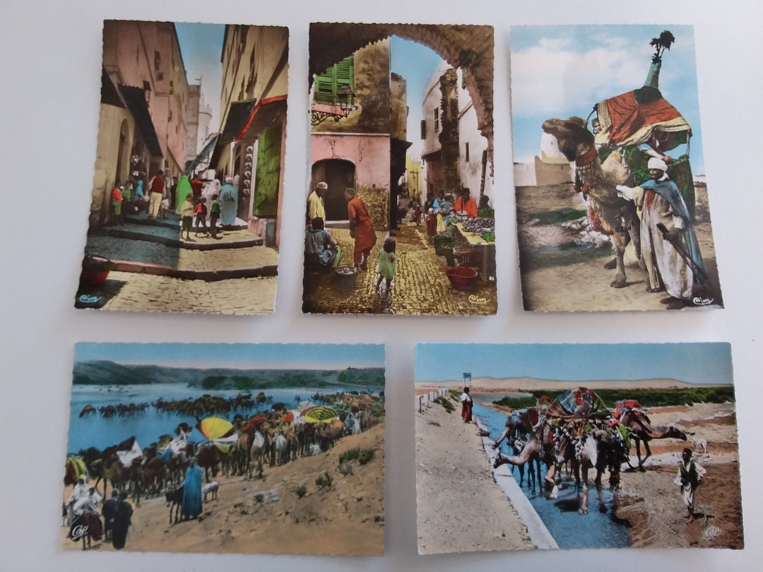 Lot 5 Postcards Scenes and Types arab Quarter, a Bassour ... Old 1930 / 1940 - Etsy