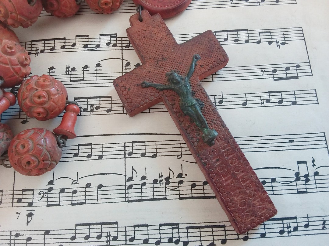 Huge Chapel Old LOURDES 121 Cm Long. Antique 47.64 Inches Crucifix ...