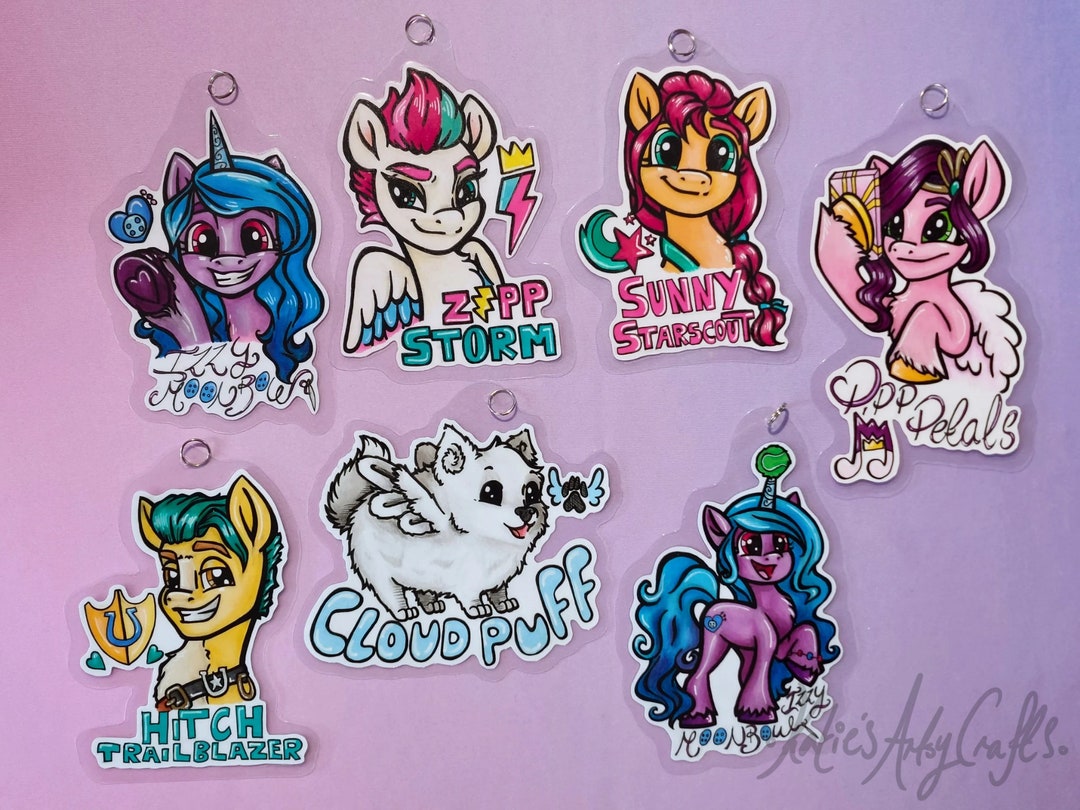 MLP New Gen G5 Mane 5 Inspired Con Badges Traditional Original Fan ...