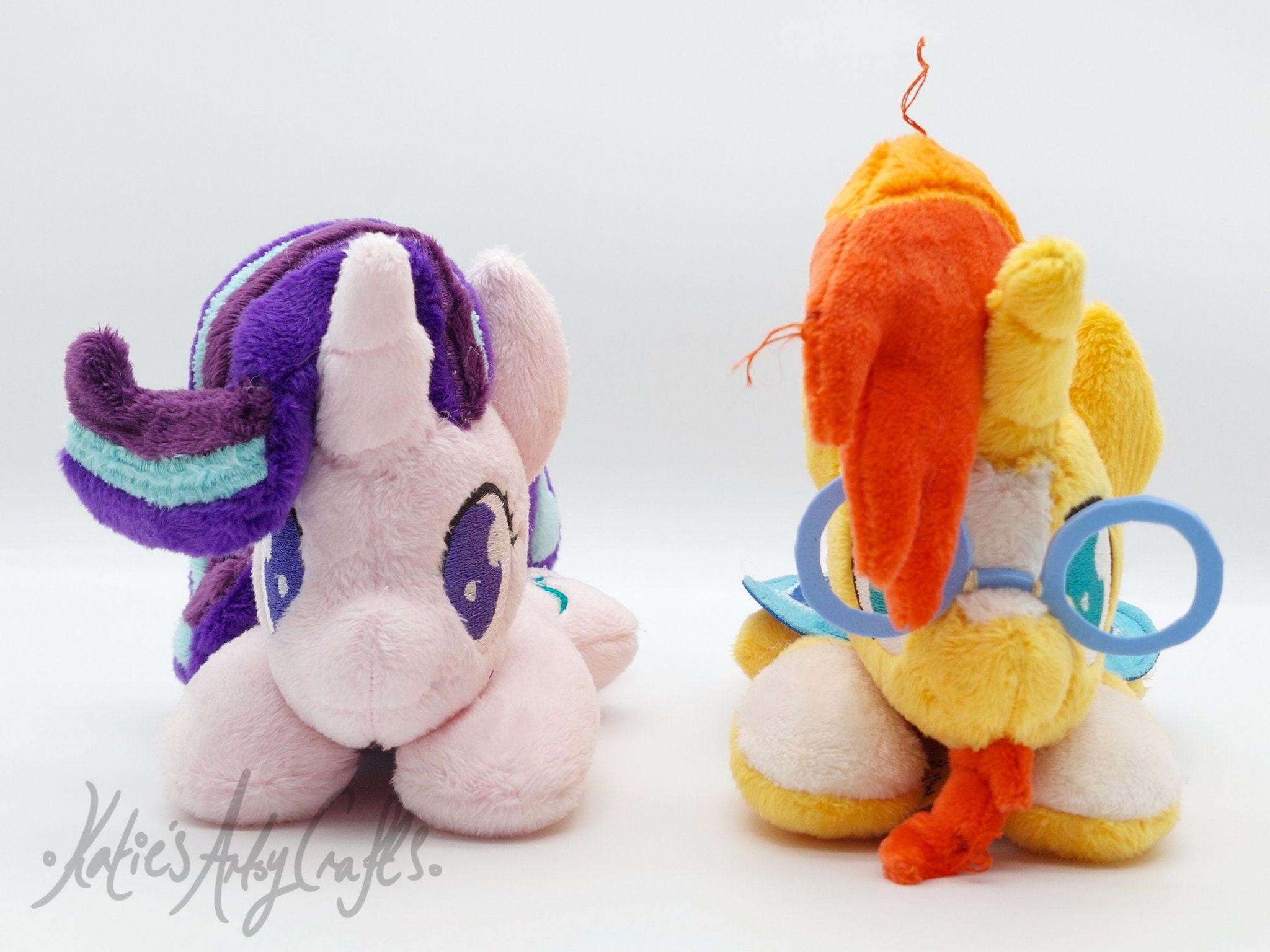 Pony Plush G4 Inspired Starlight & Sunburst 7 Beanie Plushies Made to ...