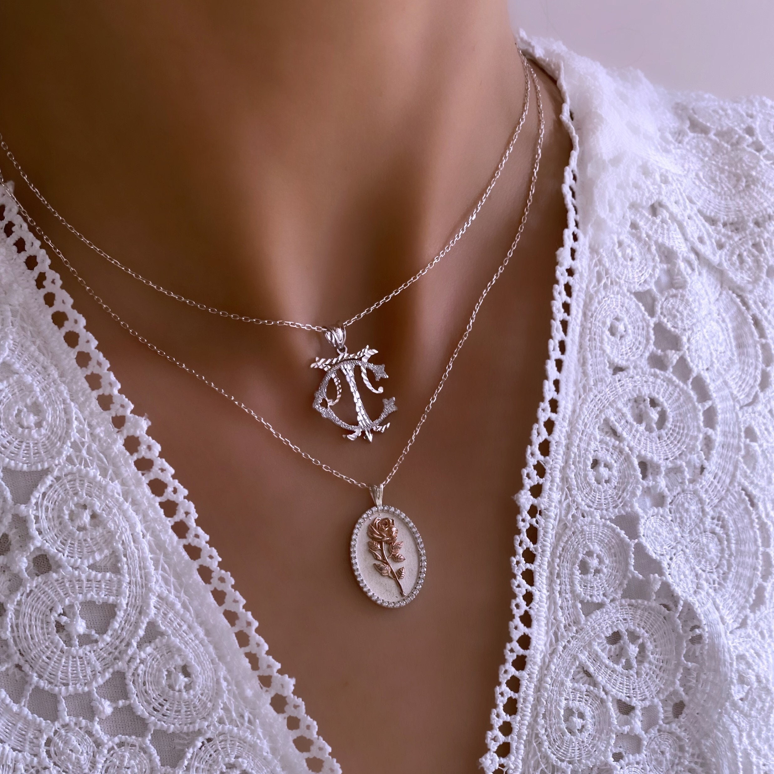 Entwined Initials - Etsy