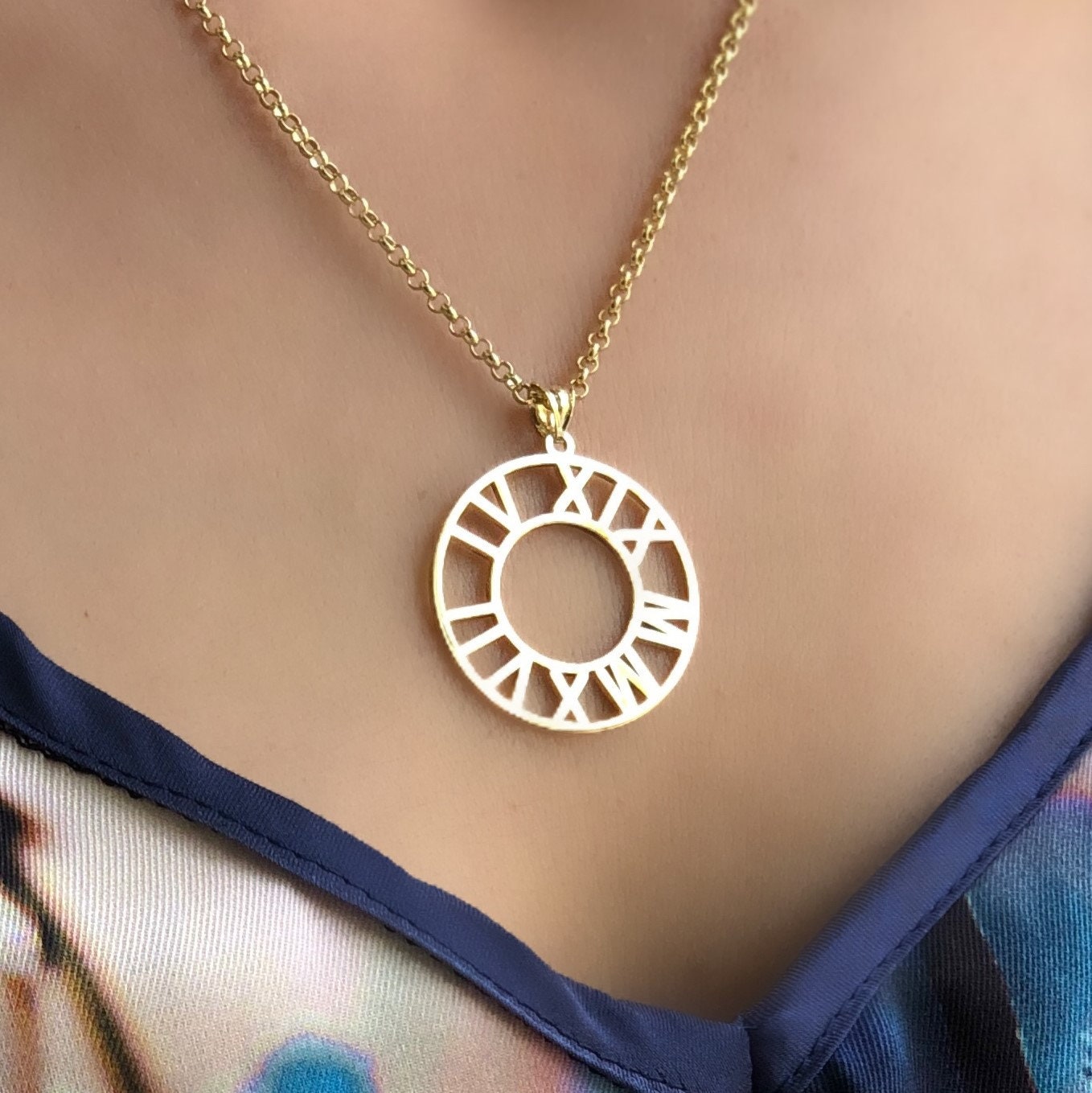 Roman Numerals NecklacePersonalized mother JewelryMonogram | Etsy