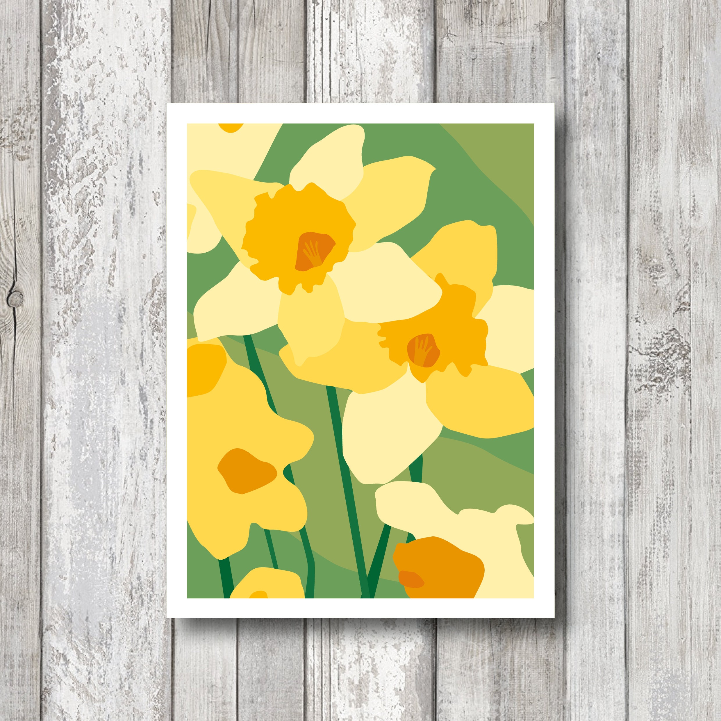 Daffodil Poster Download, Printable Art, Self Print, Wall Art - Etsy