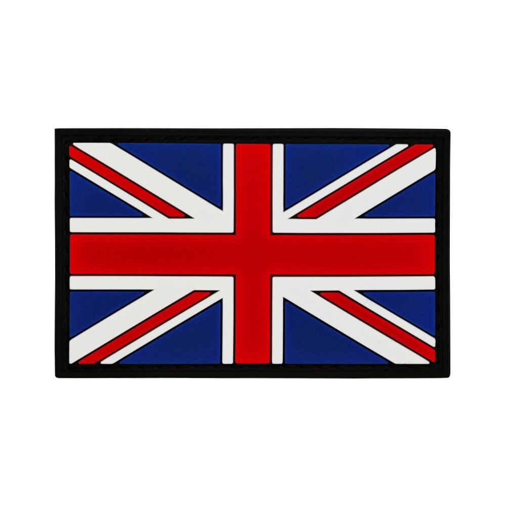PVC Rubber Europe Country National Flag Patches UK Germany Italy ...