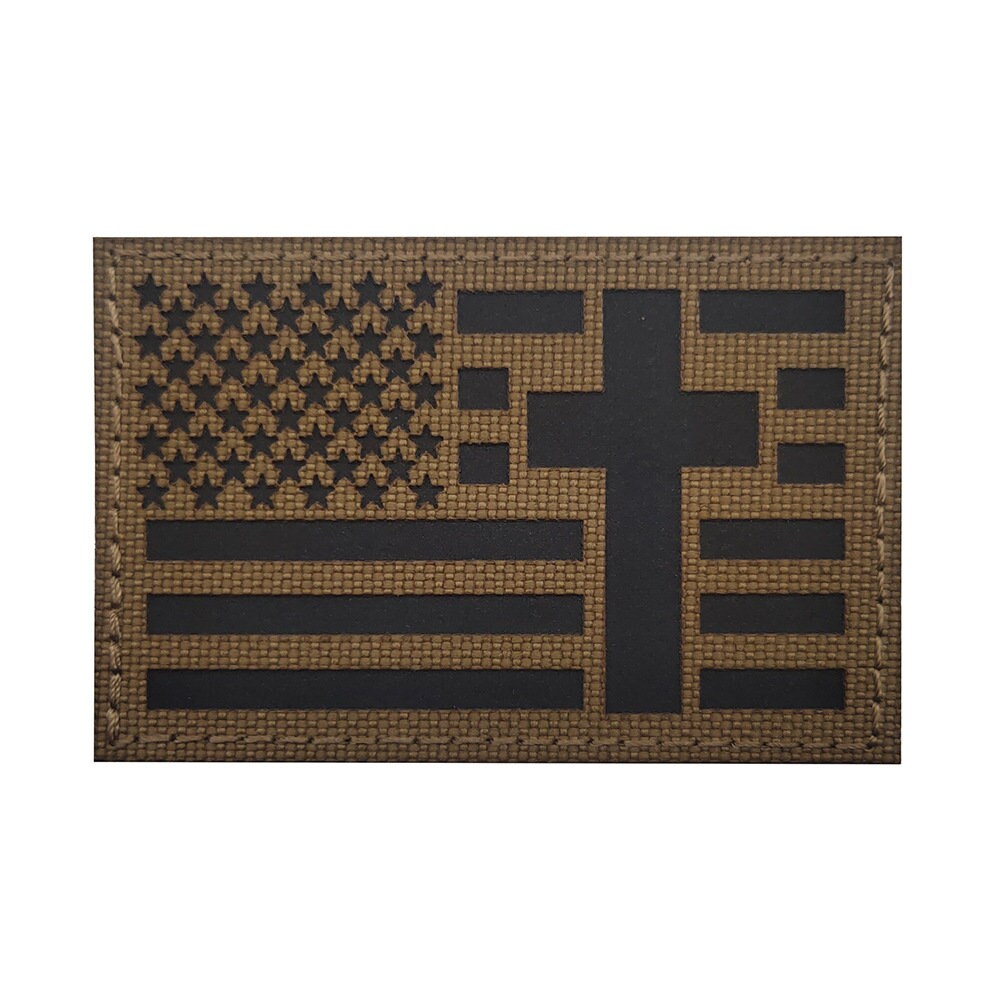 Jesus Fish Embroidery Patches God Christian Cross Flag Sign Emblem ...