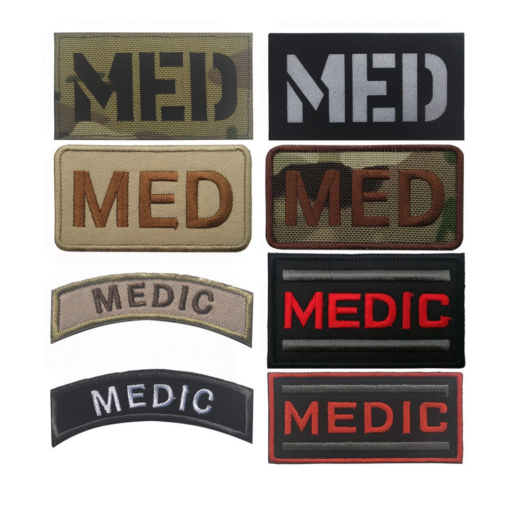 Reflective Medic MED Tactical Patch Infrared IR First Aid Military ...