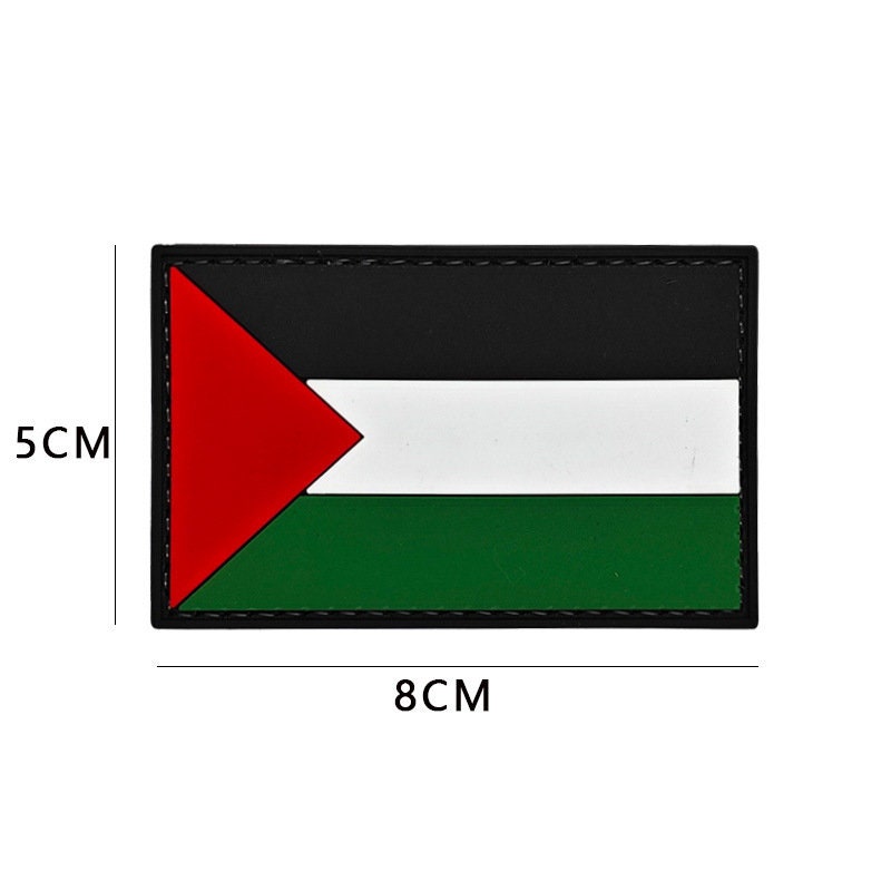 Palestine Flag Patches Palestinian Flags Embroidered Patches PVC Rubber Military Emblem ...