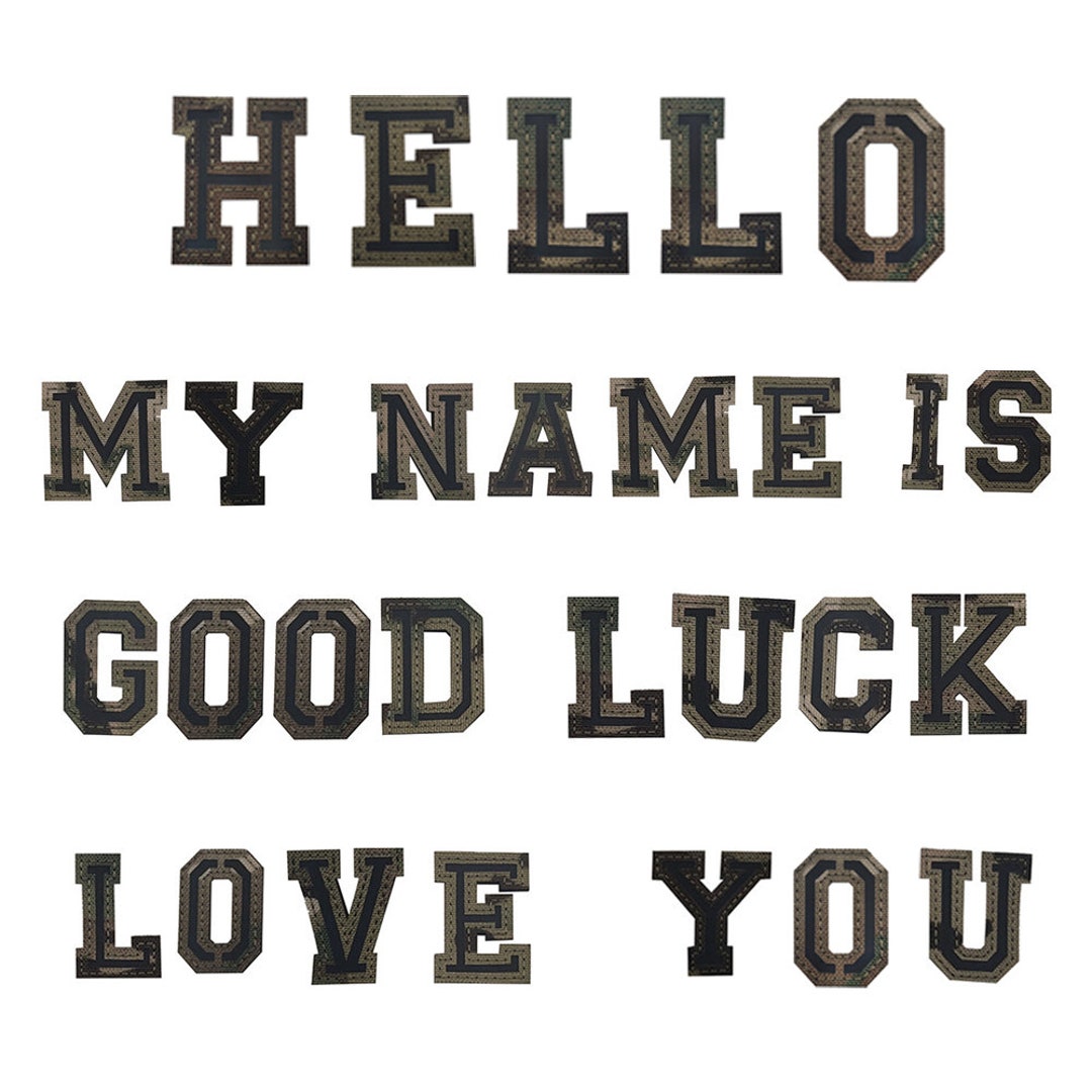 English Letter Arabic Number Capital Alphabet Reflective Laser Cut ...