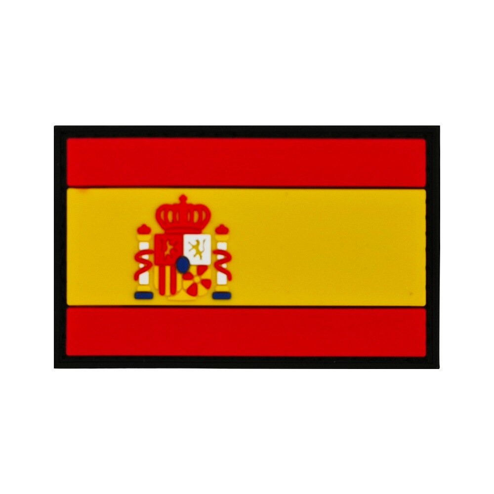 PVC Rubber Europe Country National Flag Patches UK Germany Italy ...