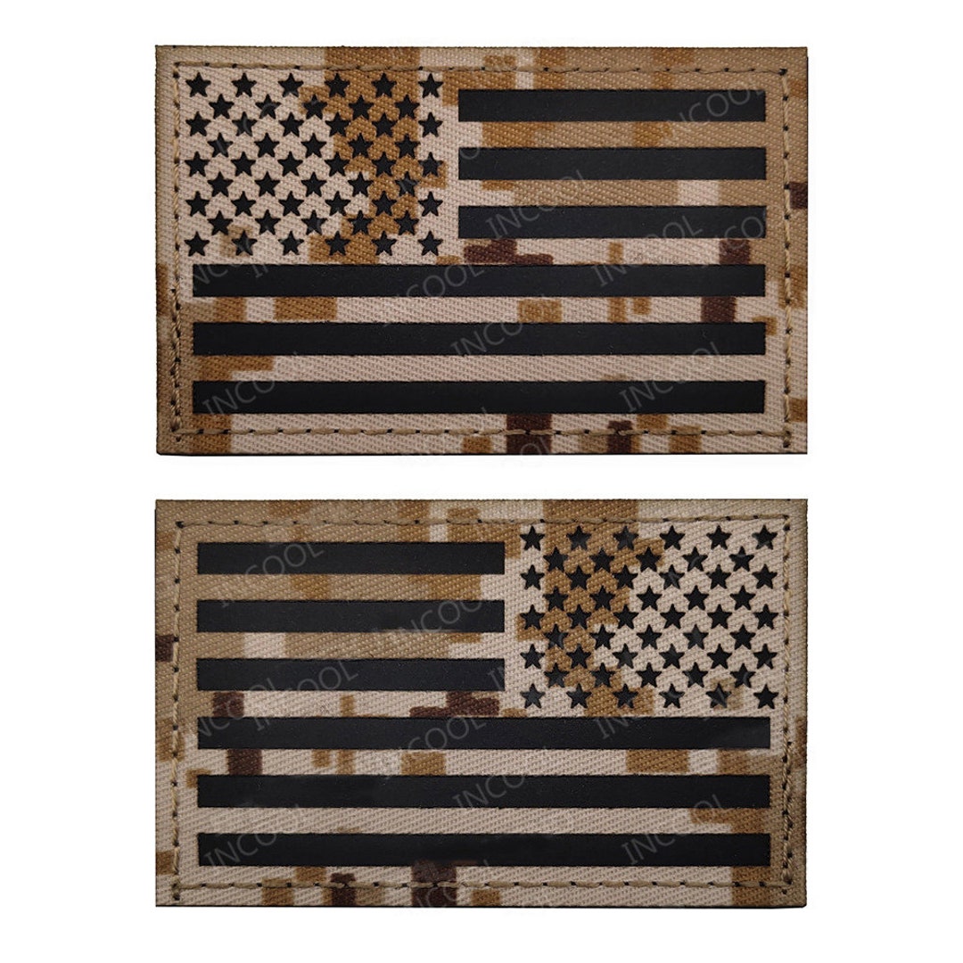 IR Reflective Infrared Left Right Shoulder Desert Camo American America ...