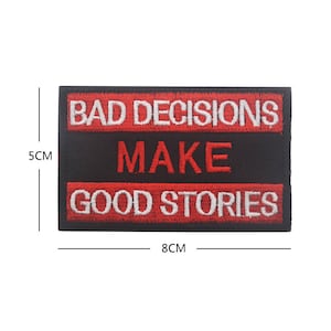Funny Classic Saying English Alphabet Motivational Phrases Embroidered Patches Biker Slogan ...
