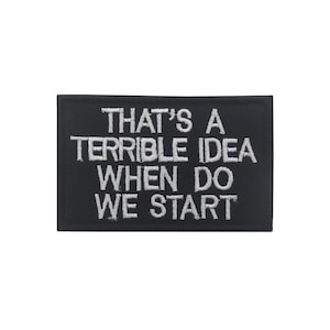 Funny Classic Saying Patch Motivational Phrases Biker Slogan Words ...