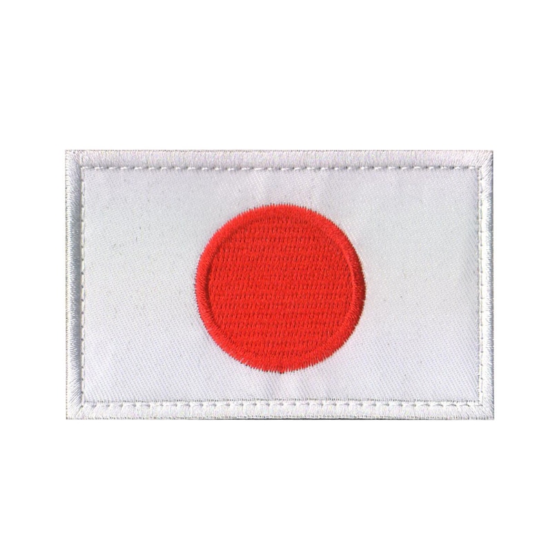 Asian National Flags Embroidered Patches Korea Japan Thailand ...