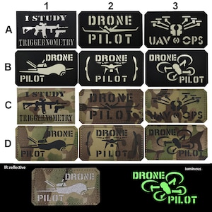 Laser Cutting Drone Pilot IR Reflective Patches I Study AK Gun ...