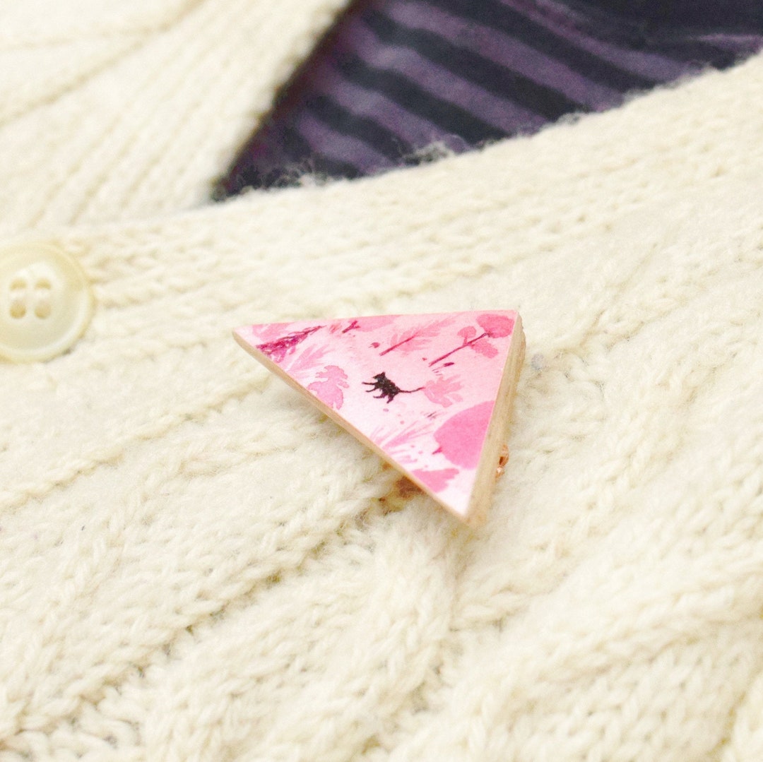 Custom Wood Pin for Backpack Wooden Brooch - Etsy