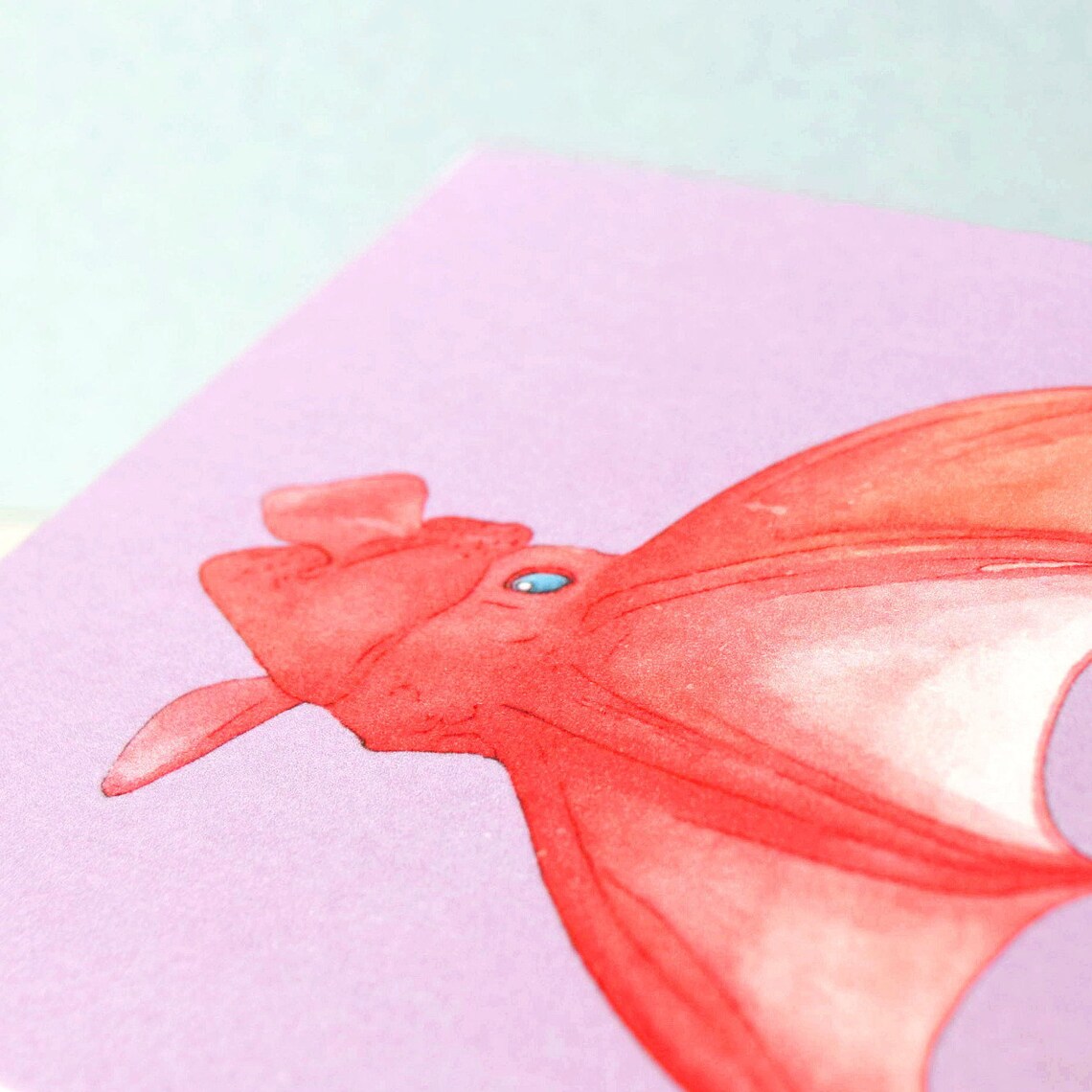 Vampire Squid Art Marine Biology Cards - Etsy