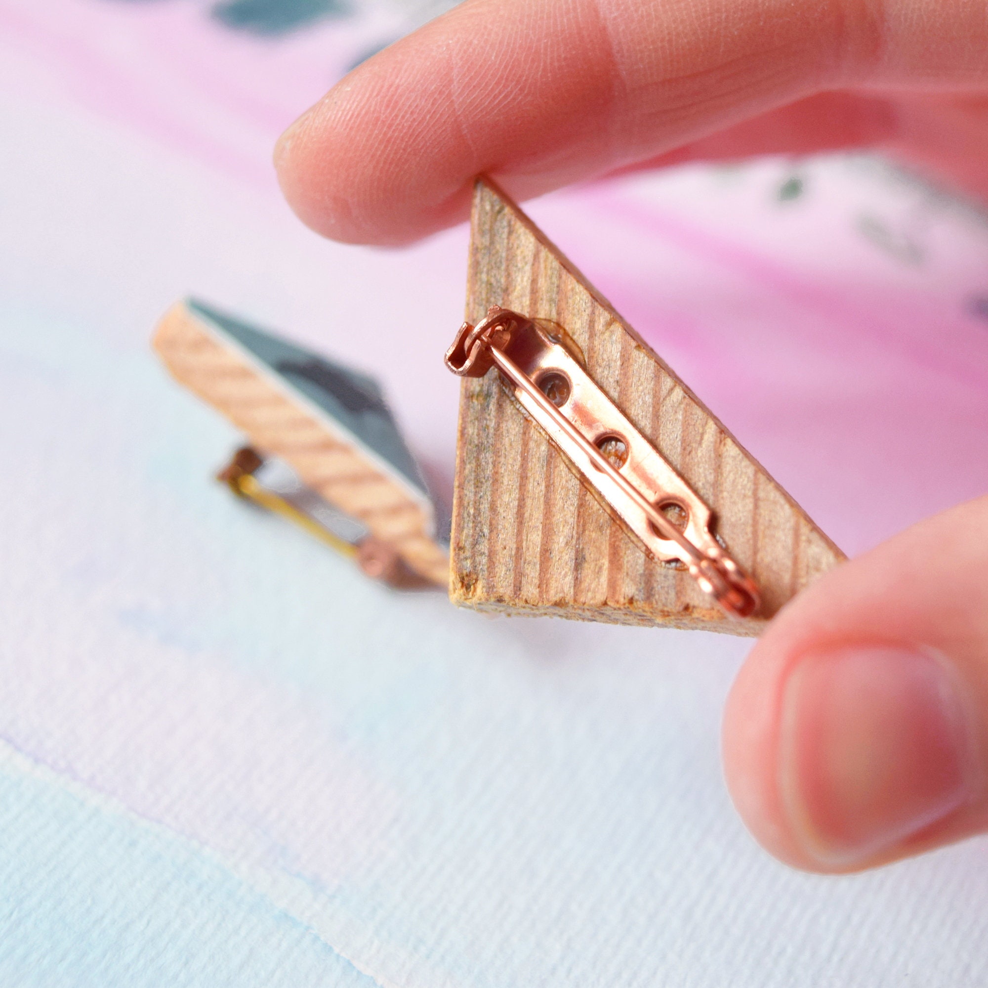 Custom Wooden Lapel Pin Personalized Brooch | Etsy