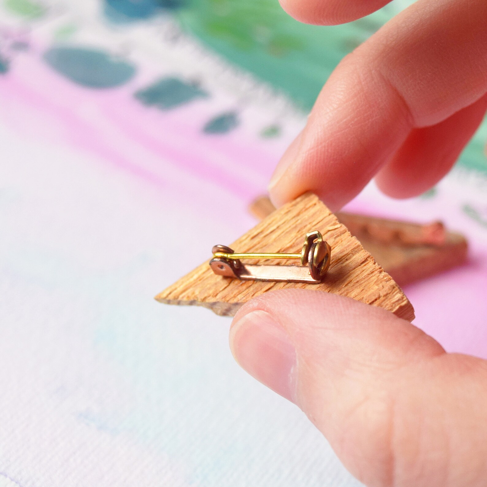 Camping Pin Wooden Lapel Pin - Etsy España