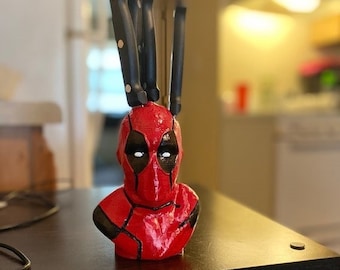 Deadpool Knife Block - Etsy