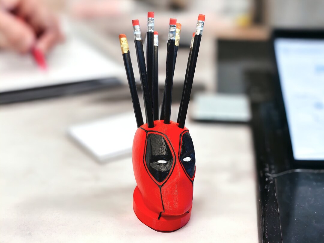 Deadpool Pen Holder Office Desk Decor Easter Gift, Deadpool Fans Gift ...