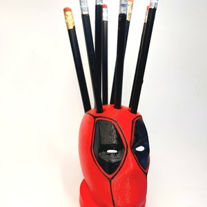 Deadpool Pen Holder Office Desk Decor Easter Gift, Deadpool Fans Gift ...