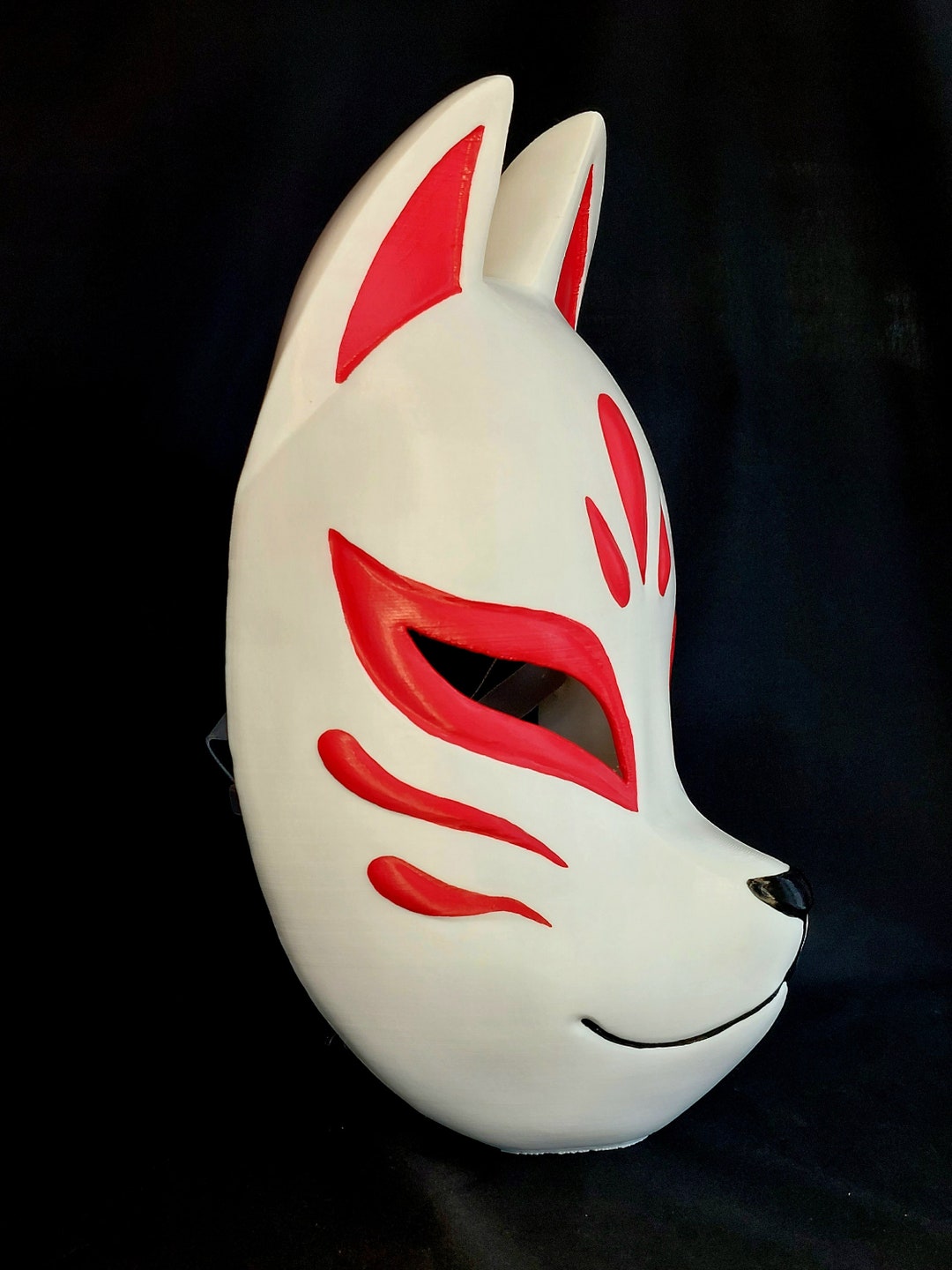 Kitsune, Fox Demon Kitsune Mask Full Face 3D Printed, Kitsune Mask ...