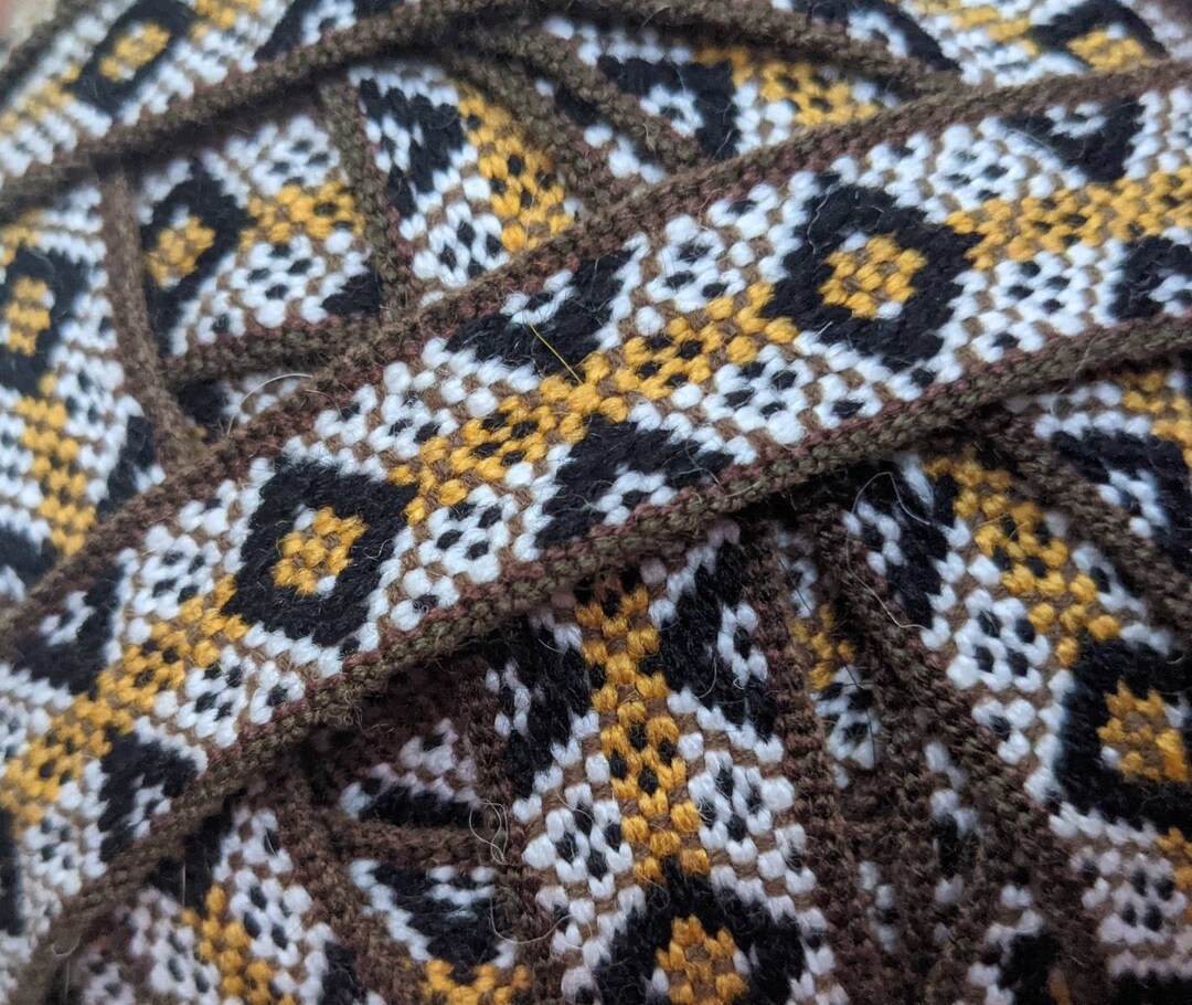 4 M Andean INKA PERUVIAN JACQUARD Geometric Pattern Folk Bohemian Style ...