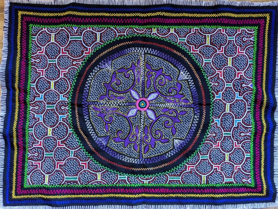 Home & Living Doilies 160x63cmShipibo tapestry ayahuasca art textile ...
