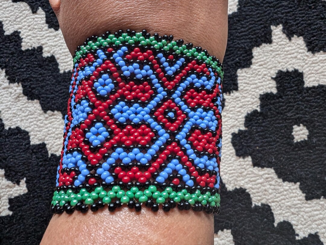 BEADED SHIPIBO Bracelet Maya Kene Ancient Tarditional Beaded Sacred ...