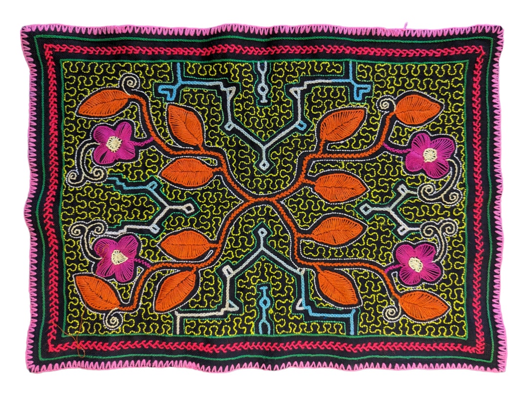 SHIPIBO TOBACCO DESIGN Cloth Wall Hanging Embroidery Tapestry Spirits ...