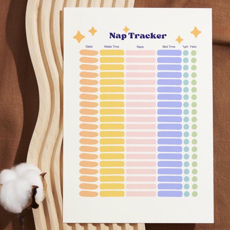 Sleep & Nap Tracker Printable for Toddlers or Babies Letter-size - Etsy ...