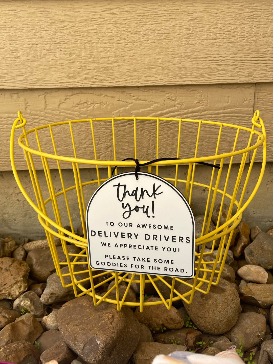 Delivery Driver Thank You Weatherproof Snack Goodie Treat Box Sign - Etsy