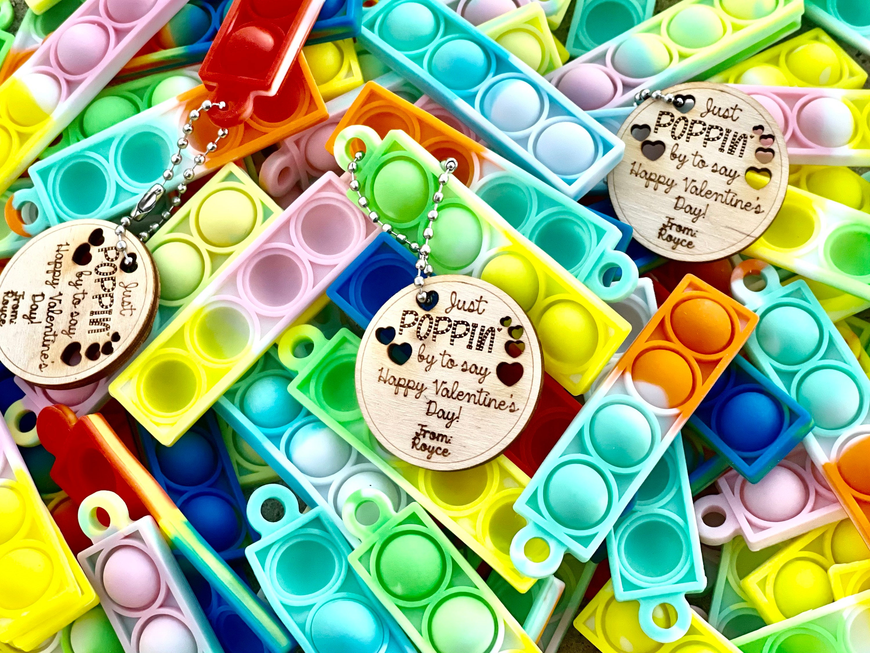 Personalized Engraved Tag Pop It Fidget Toy Fun Classroom - Etsy